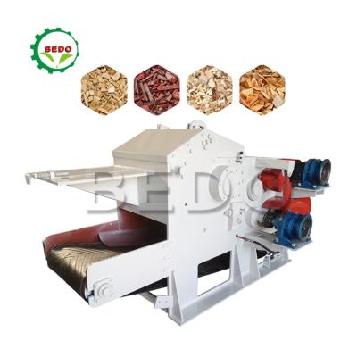 China Compact Electric Self Feeding Wood Chipping Machine Drum Type Chipper Shredder for sale