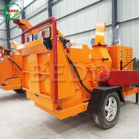 China Mobile Garden 55HP Diesel Wood Chipper Machine Branch Shredder Electric Start Forestry Equipment for sale