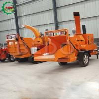 China Mobile Garden 55HP Diesel Wood Chipper Machine Branch Shredder Electric Start Forestry Equipment for sale