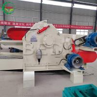 China 110KW Heavy Duty Waste Tree Branch Drum Wood Chipper Machine Industrial Shredder Equipment for sale