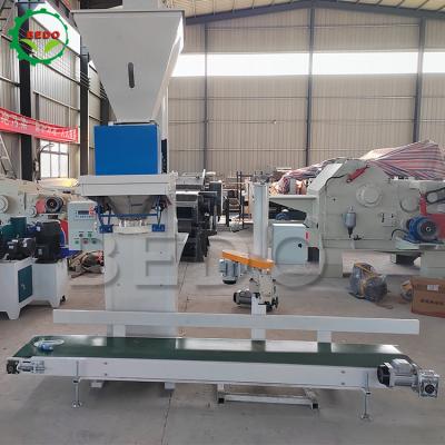 China Biomass Pellet Packing Machine with 1.5KW Power, 2-3 Bags/Minute Speed, and PLC Control System for sale