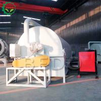 China 4kW Rotary Sawdust Dryer Machine 400-500kg/h Capacity with 50-300℃ Temperature Range for Furniture Plywood Plants for sale
