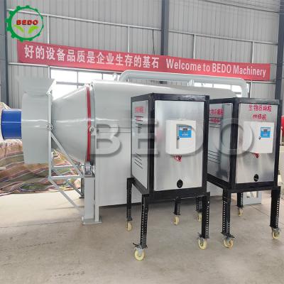China Customized Wood Waste Sawdust Drying Equipment 4kw Rotary Dryer 400-500kg/h Capacity for sale