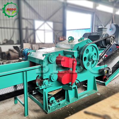 China Energy Saving Electric Wood Log Tree Chipper Machine Paper Mill Industrial Drum Type Shredder for sale