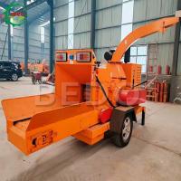 China Mobile Garden 55HP Diesel Wood Chipper Machine Branch Shredder Electric Start Forestry Equipment for sale