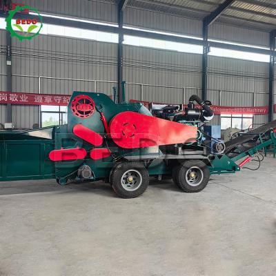 China 430HP Industrial Wood Crusher Pulverizer with 3m Conveyor - 10-15t/h Capacity, 70mm Screen Size for sale