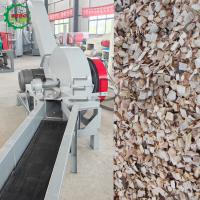 China 3-5t/h Capacity Electric Wood Chipper Machine Automatic Feed Conveyor Drum Type Shredder for sale