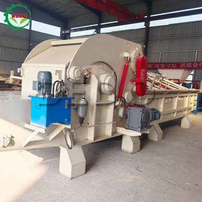 China 160KW Heavy Duty Wood Crusher Machine Inlet 1040x500mm Feeding Motor 5.5KW+5.5KW for sale