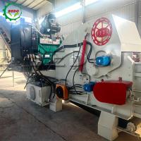 China 700x400mm Inlet 2pcs Blades Wood Chipper Machine 235HP Drum Type Industrial Shredder for sale