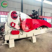 China CE Certified 235HP Diesel Wood Chipper Machine 25-35mm Chip Size Hydraulic Feed Conveyor for sale