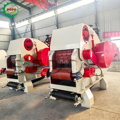 China Heavy Duty Tropical Hardwood Drum Wood Chipper Machine 200KW for Acacia Meranti Eucalyptus Timber Processing for sale