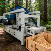 China 125mm Roller Diameter Wood Shavings Machine Carbon Steel 7.5kw Dual Main Shaft 400-500 kg/h for sale