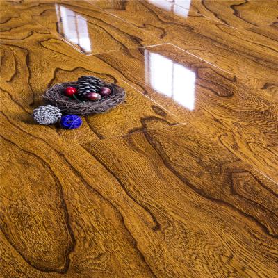 China High Wear Resistant Rate AC4 Arc Single V-groove Painting Piso Flotante Suelo Laminado for sale