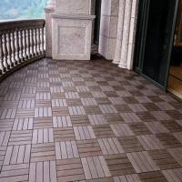 China Transform Your Hotel's Outdoor Space with Interlocking Wood Deck Tiles 300x300x22/25mm for sale