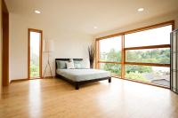 China Hotel Solid Stranded Bamboo Modern Indoor Embossed Laminate Horizontal Natural Strand Woven Click Bamboo Floor for sale
