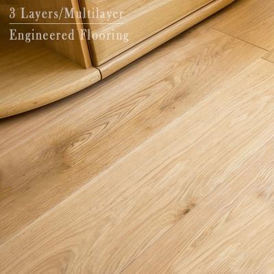 China European Oka Multilayer Engineered Flooring 14mm 15mm Timber Hardwood Floor at Good Prices for sale