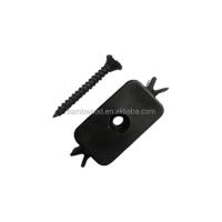 China Flooring Accessories Hidden Plastic Material Composite Decking Clip with Stainless Steel Screws for sale