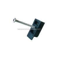 China Flooring Accessories Hidden Plastic Material Composite Decking Clip with Stainless Steel Screws for sale