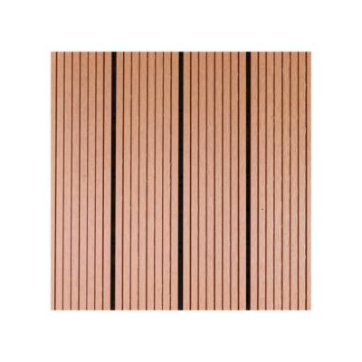 China Create a Beautiful Outdoor Area with WPC Tile and Durable 300x300x22/25mm Deck Tiles for sale
