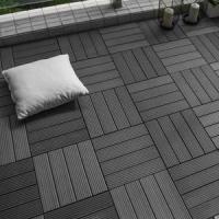 China Create a Beautiful Outdoor Area with WPC Tile and Durable 300x300x22/25mm Deck Tiles for sale