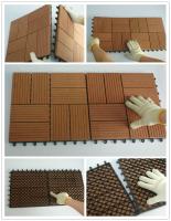China Create a Beautiful Outdoor Area with WPC Tile and Durable 300x300x22/25mm Deck Tiles for sale