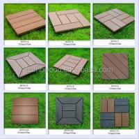 China Create a Beautiful Outdoor Area with WPC Tile and Durable 300x300x22/25mm Deck Tiles for sale