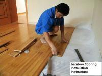 China Indoor Solid Bamboo Flooring with Natural Carbonized Finish and 100% Pure Bamboo Wood for sale