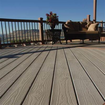 China Upgrade Your Pool Area Surrounding with Light Color Wood Plastic Composite Flooring for sale