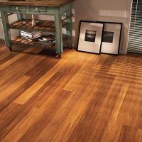 China High Density 0.72g/cm3 Natural Color Dasso Soundproof Thermo Teak Foam Bamboo Flooring for sale
