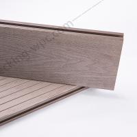 China Temperature-Resistant 3D Deep Embossed Composite Wpc Decking with T G Installation Type for sale