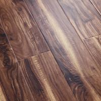 China Light Cherry Mahogany Click Plus Laminate Flooring With Bevel For Modern Cover Design for sale