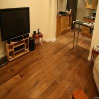 China Three Layer Engineered Wood Flooring 20mm European Oak with Black Embossed Finish for sale