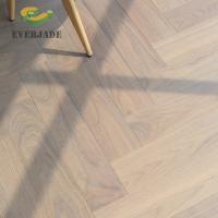 China Length 1900/1860/2200/RL mm Brushed Wood Flooring in White Washed Oak Maple and Walnut for sale