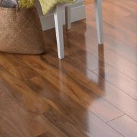 China 8mm 10mm 12mm Standard Edge Rustic Tile Wooden Flooring with Wood Grain Embossed Surface for sale