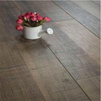 China 8mm 10mm 12mm Standard Edge Rustic Tile Wooden Flooring with Wood Grain Embossed Surface for sale
