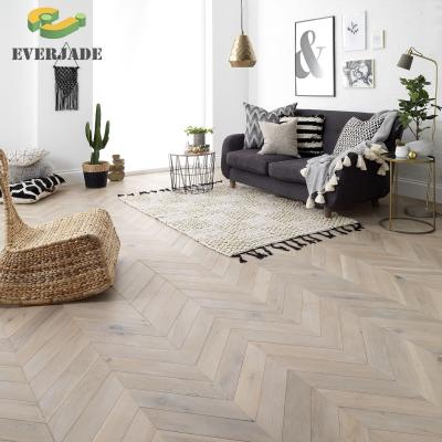 China Modern Design Style Hardwood Fishbone Timber Flooring Plank with Engineered Oak Wood for sale