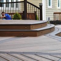 China Wood-Plastic Composite Flooring for UV Proof Water Proof Decking Boards in Silver Grey for sale