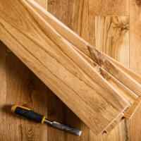 China 8mm 10mm 12mm AC4 HDF Embossed Surface Laminate Wood Floor with and German Technology for sale