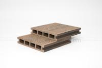 China 1.3%-1.4% Density Shanghai Loading Port 3D Deep Embossed Composite WPC Decking Boards for sale