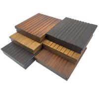 China Projects Solid Wood Grain Fireproof Moso Bamboo Decking Boards for sale