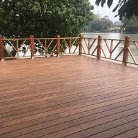 China Projects Solid Wood Grain Fireproof Moso Bamboo Decking Boards for sale