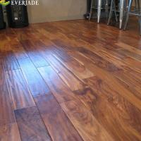 China Hand Scraped Collection Brown Balance Paper Wood Laminate Flooring with and U V-Groove for sale