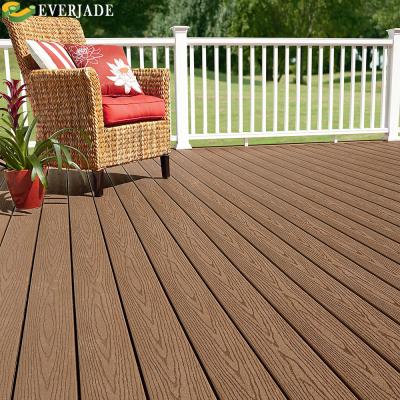 China Square Edge Eden Pro Exterior Used Pwc Wood From Thailand Waterproof Grooved Wpc Decking for sale
