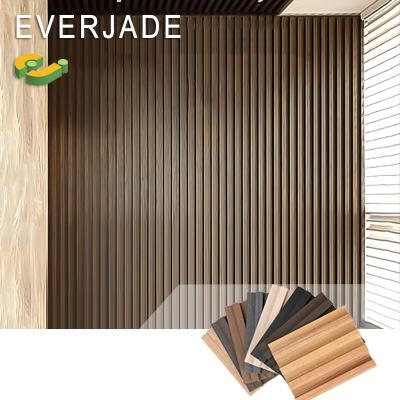 China Waterproof WPC PVC Fluted Wall Panels in Customized Colors for Interior and Exterior for sale