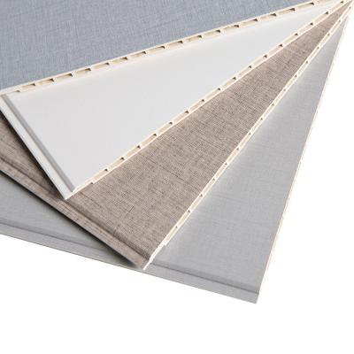 China Office Decoration Material Eco-Friendly Bamboo Fiber Wood PVC Composite Wall Cladding for sale