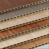 China Office Decoration Material Eco-Friendly Bamboo Fiber Wood PVC Composite Wall Cladding for sale