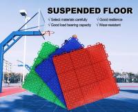 China Weatherproof PP Suspended Flooring Modular Interlocking Floor Tiles 12 inches Sports for sale