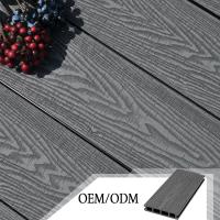 China Best Solid Core Piso WPC PVC Patios Timber Smooth 3D Embossing Outdoor Composite Deck for sale