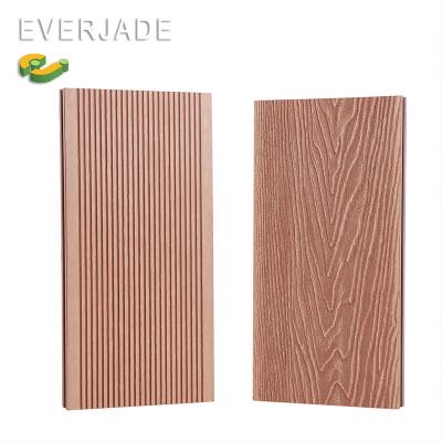 China Long Lifespan Wood-Plastic Composite 150x25mm WPC Decking for Rumanien Pool Jetty for sale