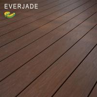 China Long Lifespan Wood-Plastic Composite 150x25mm WPC Decking for Rumanien Pool Jetty for sale